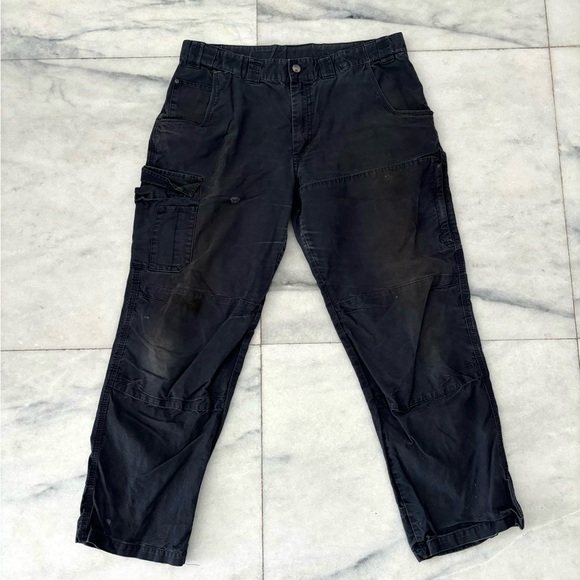 Cintas | Pants | Vtg Cargo Pants Navy Blue Cotton Distressed Mens 38x32 ...